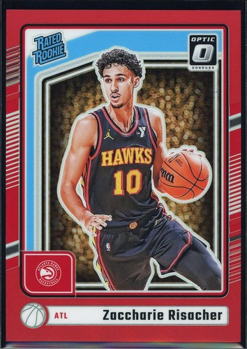 Zaccharie Risacher 2024-25 Panini Donruss Optic #268 Red Rated Rookie ...