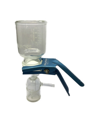 MILLIPORE 300mL Glass Fritted Vacuum MicroFiltration Funnel Support ...