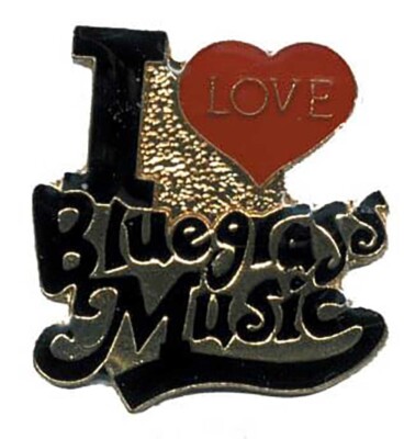 Pack of 24 I Love Bluegrass Music Bike Motorcycle Hat Cap Lapel Pin ...