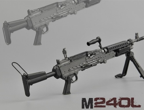1/6 Scale M240L Sniper Rifle Machine Gun Model for 12" Soldier Action ...