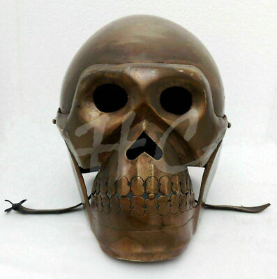 Medieval Skeleton Armour Helmet Viking Mask Spectacle Roman knight ...