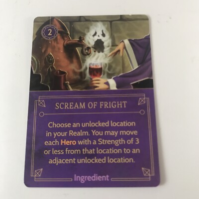 Disney Villainous Evil Queen Scream of Fright Ingredient Villain Deck ...