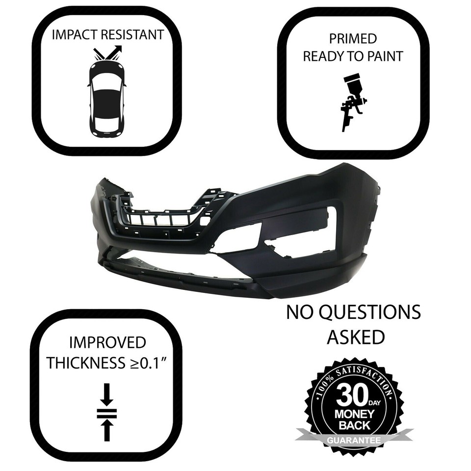 Front Bumper Cover for 2017-2019 Nissan Rogue SL S SV Hybrid 620226FL0H ...