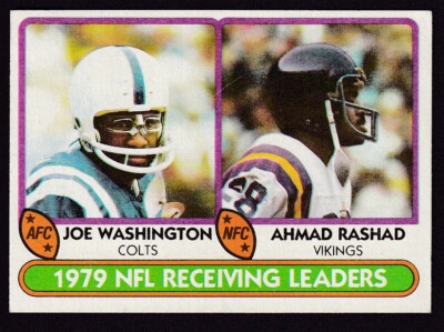 1980 TOPPS 1979 NFL RECEIVING LEADERS CARD NO:332 NEAR MINT CONDITION ...