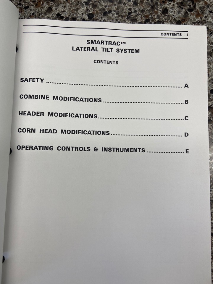 SMARTTRAC LATERAL TILT SYSTEM OPERATORS MANUAL 71376558 | eBay