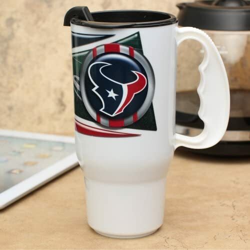 NFL Houston Texans 16 Ounce Roadster Plastic Travel Mug Cup with Lid | eBay