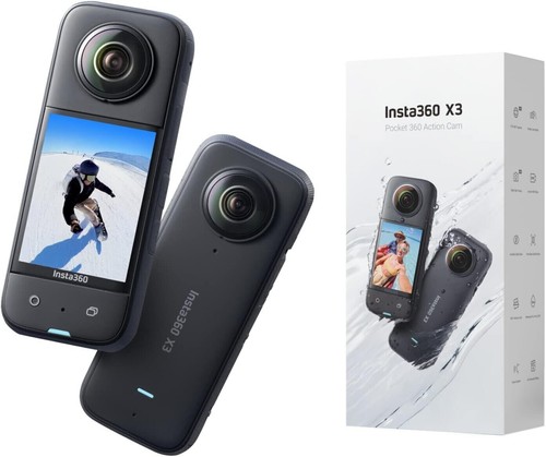 Insta360 X3 360 Action Camera, 1/2" 48MP Sensors, 5.7K, Active HDR - IN ...
