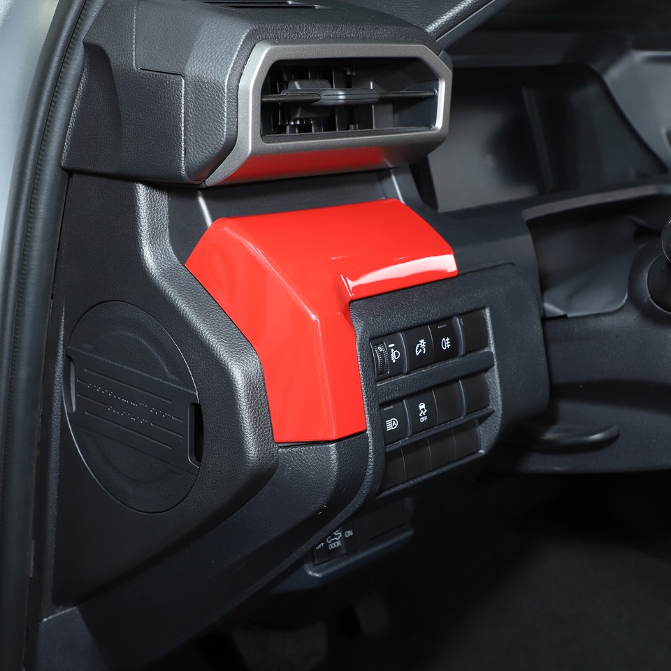 Red Center Console Dashboard Trim Cover For Toyota Tacoma SR/SR5 2024 ...
