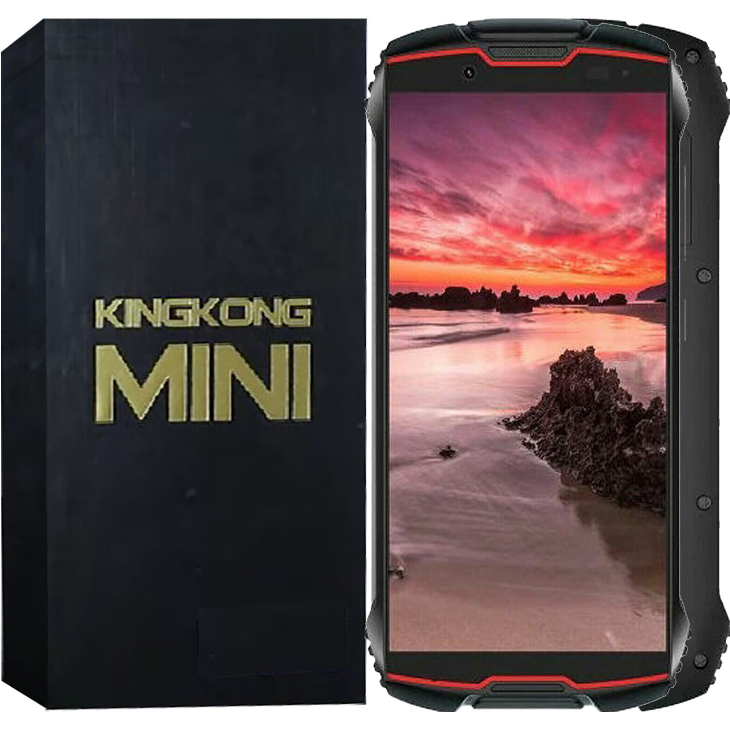 Smartphone Cubot King Kong Mini 4 Quad Core 3 GB RAM 32 GB Black Red ...