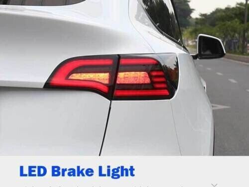 LED Rear Bumper Red Through Brake Light Lamp Fits For Tesla Model 3 ...