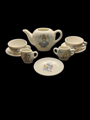 DISNEY ALICE IN WONDERLAND 12 PIECE TEA SET MADE IN JAPAN WALT DISNEY ...