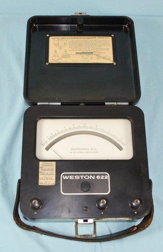 * Vintage Weston Model 622 Thermo Ammeter or Milliammeter Test Meter | eBay