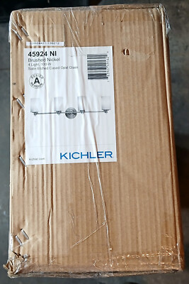 1 NEW KICHLER 45924 NI 4 LIGHT BRUSHED NICKEL VANITY LIGHT NIB ***MAKE ...