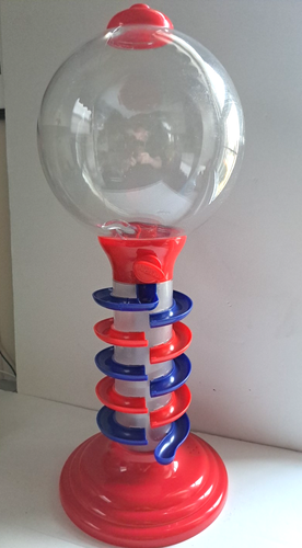 Sweet N Fun 21 Inch Light & Sound Spiral Gumball Bank 2011 Red Candy ...