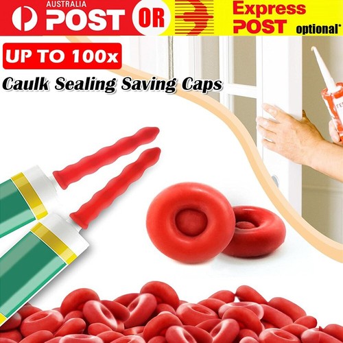 Up to 100x Caulk Cap Saving Sealer Saver Open Caulking Tube Glue Nozzle ...