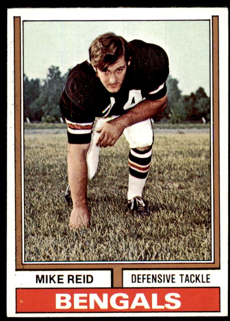 1974 Topps Mike Reid Football Card Cincinnati Bengals #290 | eBay