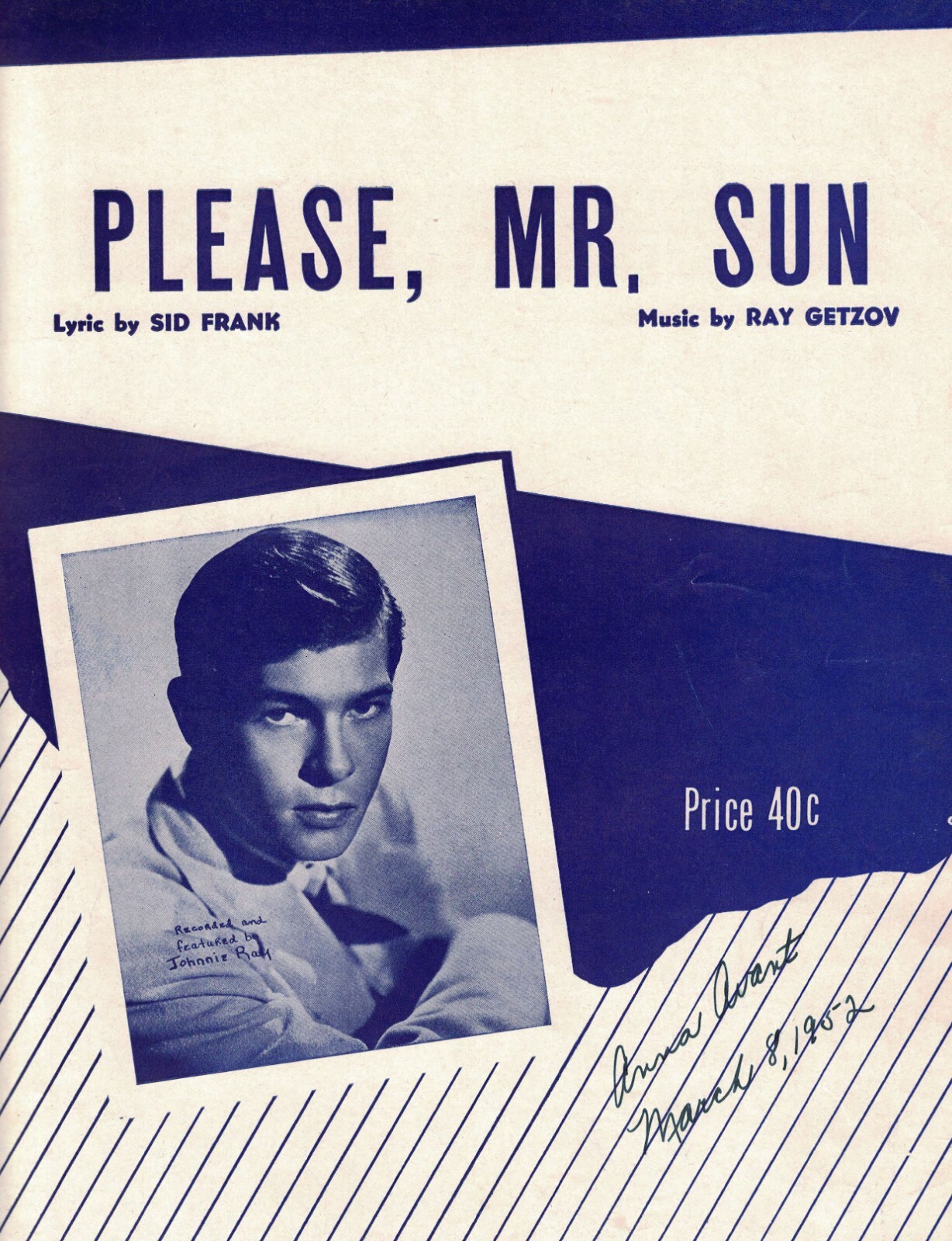 PLEASE, MR. SUN Sheet Music with LYRICS, UKULELE TABS 1951 | eBay