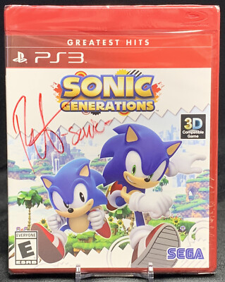 Sonic Generations PS3 PlayStation 3 Roger Craig Smith Signed Sealed ...