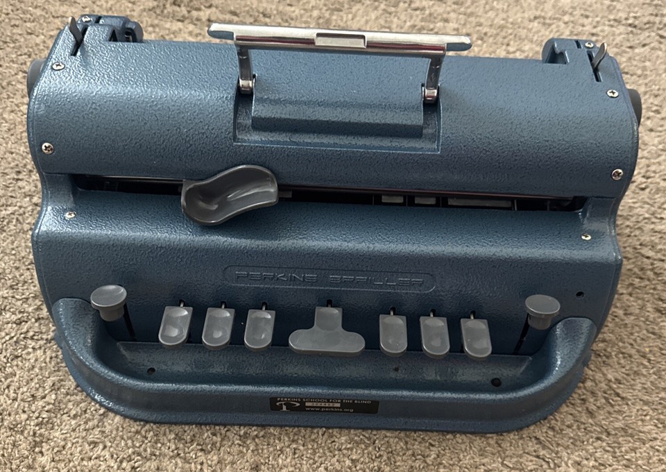Perkins APH light-Touch Perkins Brailler Blue(TEST WORKS GREAT) | eBay