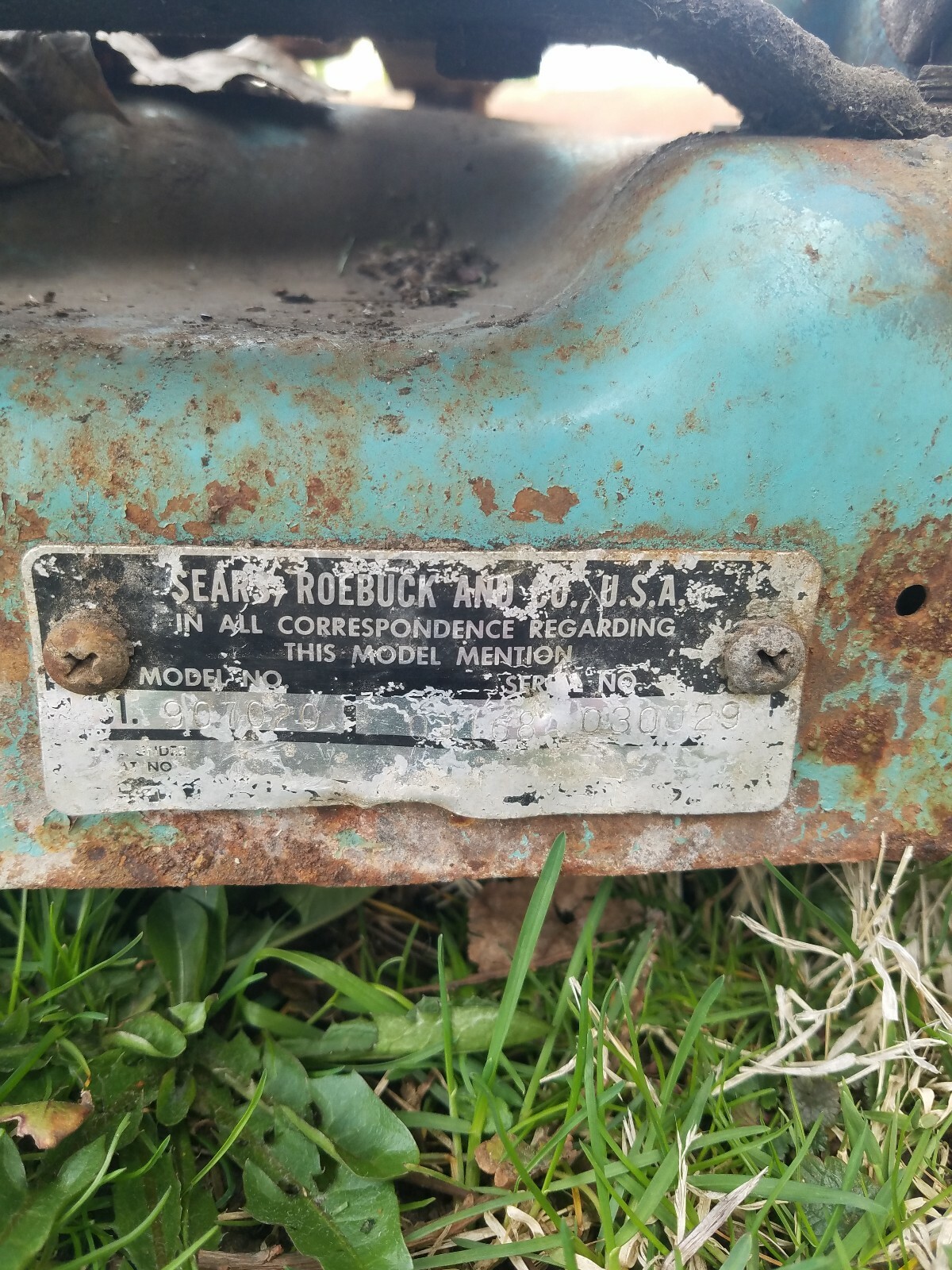 Vintage Sears Push Mower Old Engine See Pics untested parts or restore ...