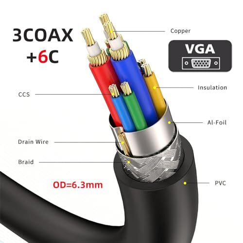 90 Degree VGA RGB Cable Down Angled Male to Straight Male Extension ...