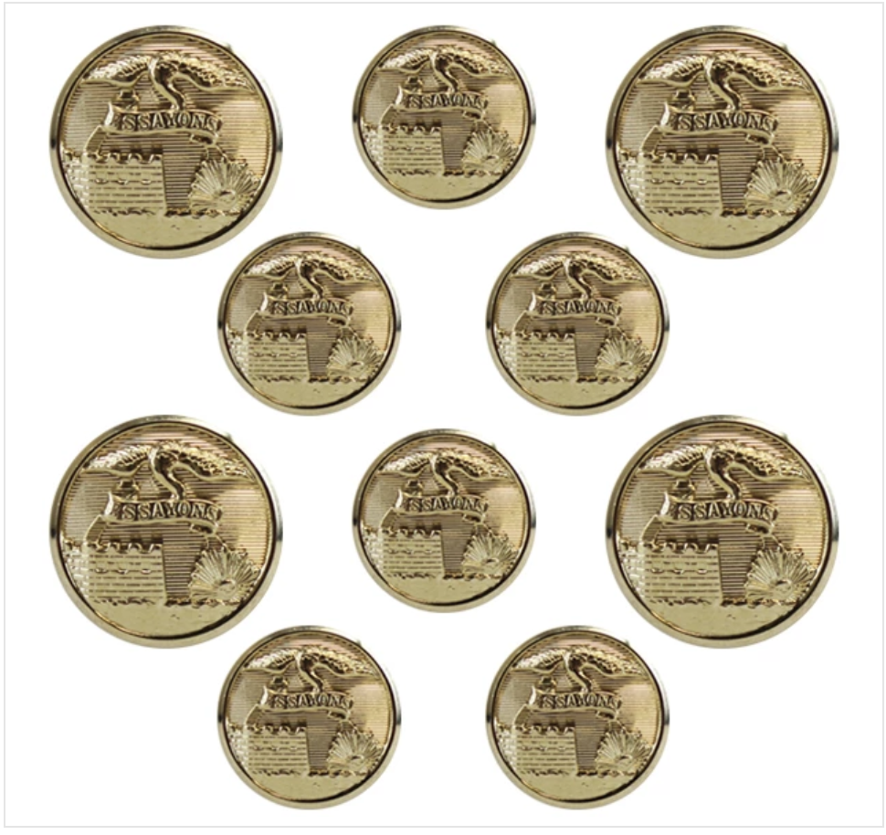 GENUINE U.S. ARMY BUTTON SET: ENGINEER 4X36 LIGNE AND 6X25 LIGNE | eBay