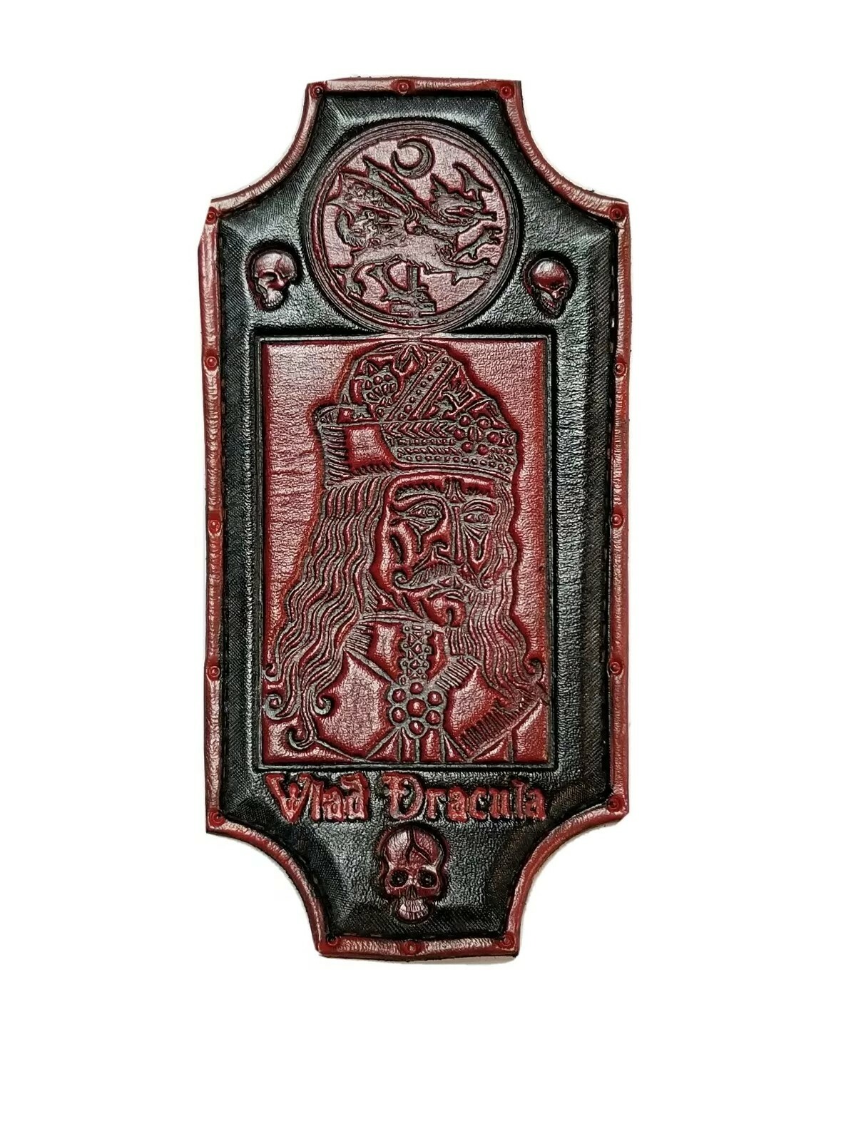 Vlad Dracula, vlad tepes (red and black) GENUINE LEATHER PATCH | eBay