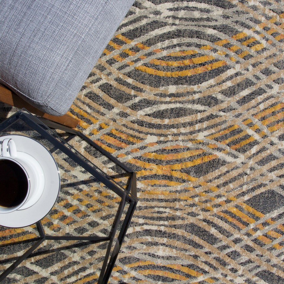 Ochre Mustard Yellow Gold Bright Large Area Rug Rugs for Living Room ...