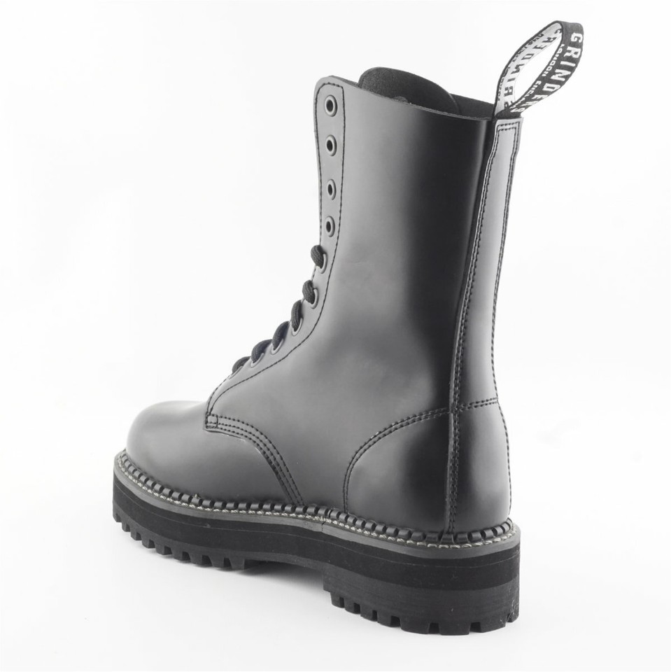 Women's Grinders Taylor CS Black 10 eyelet Non Steel Toe Derby Boot ...