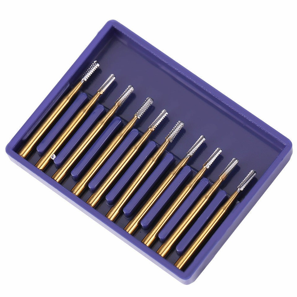 Dental Tungsten Steel Carbide Crown Metal Cutting Burs For High Speed ...