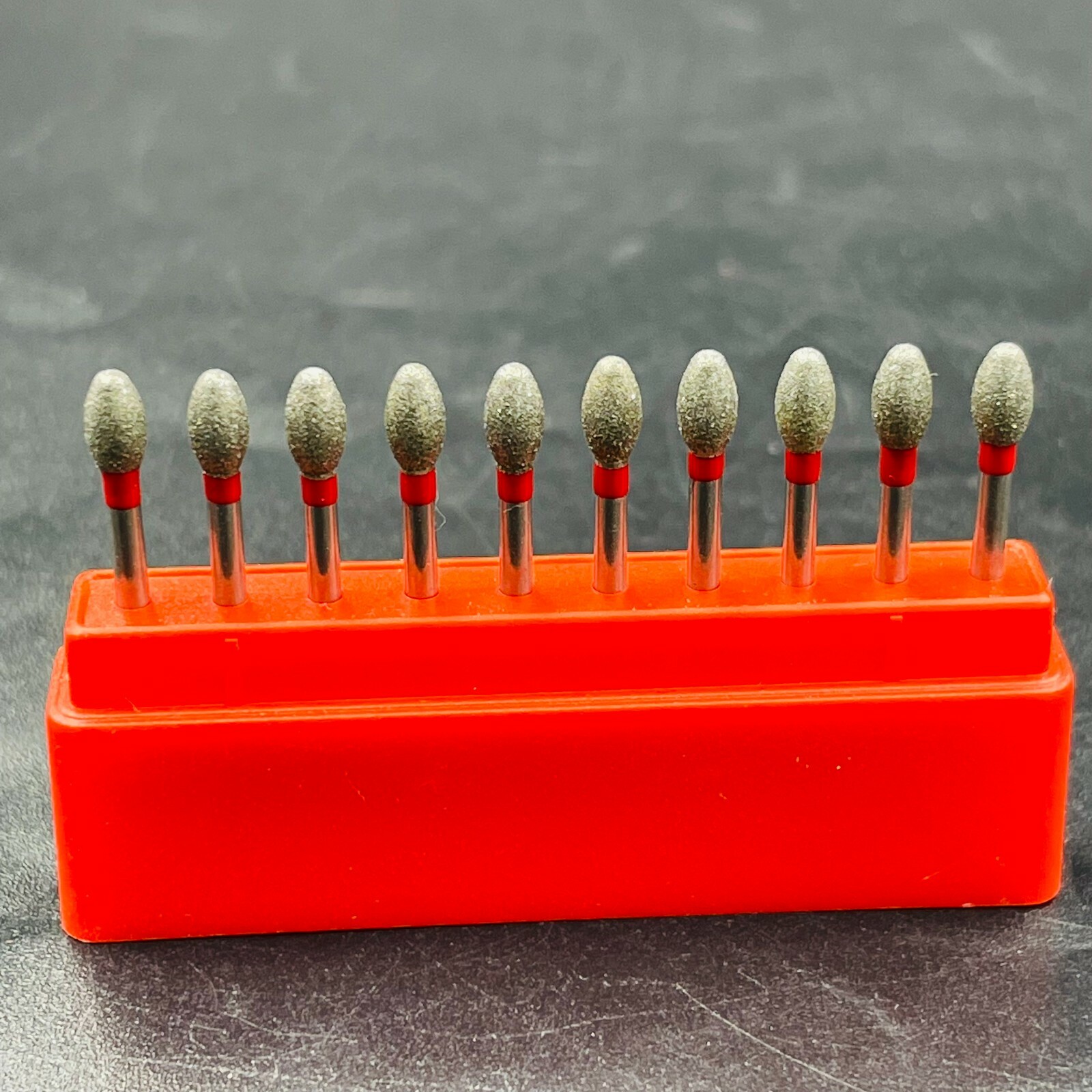 50pcs Dental FG Diamond Burs Football 368-023F Fine Red for High speed ...