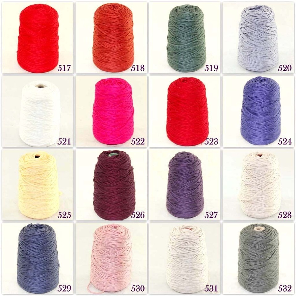 Sale New 400gr Cone Yarn Soft Worsted Cotton Chunky Wrap Shawl Scarf ...