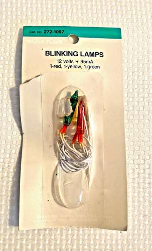 Radio Shack Blinking Lamps 12-V 95mA Red Yellow Green Open Box for LGB ...