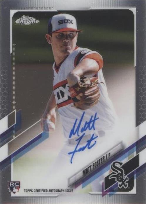 2021 Topps Chrome - Rookie Autographs Matt Foster #RA-MF (AU, RC) for ...