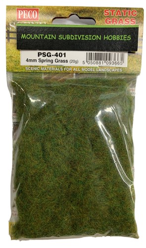 PECO Scene PSG-401 Static Grass - 4mm Spring Grass 20G MODELRRSUPPLY $5 Offer | eBay