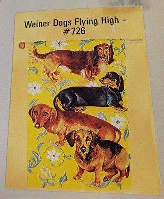 Toland Garden Flag WEINER DOGS FLYING HIGH 24" x 36" Flag Banner New ...