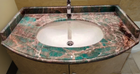 Amazonite quartz Bathroom countertops/quartz Kitchen Countertops island ...