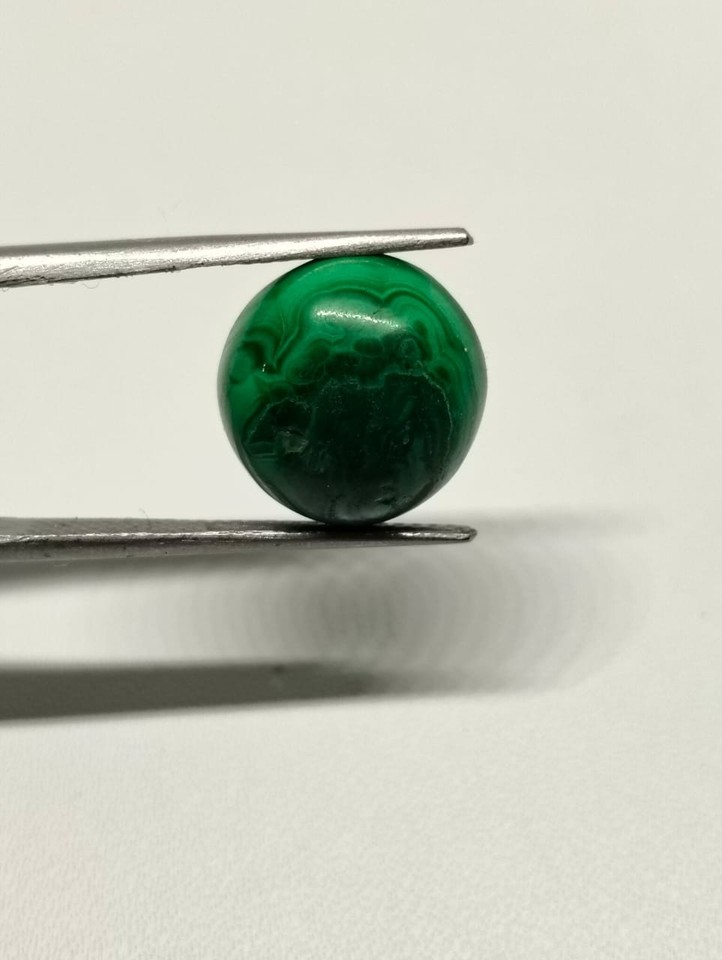 11.00 Ct Malachite Green round Cut | Natural Malachite Certified stone ...
