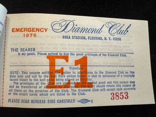 1979 NY Mets DC Ticket Book w/2 Season Passes 5 E-Tickets + Post Season ...