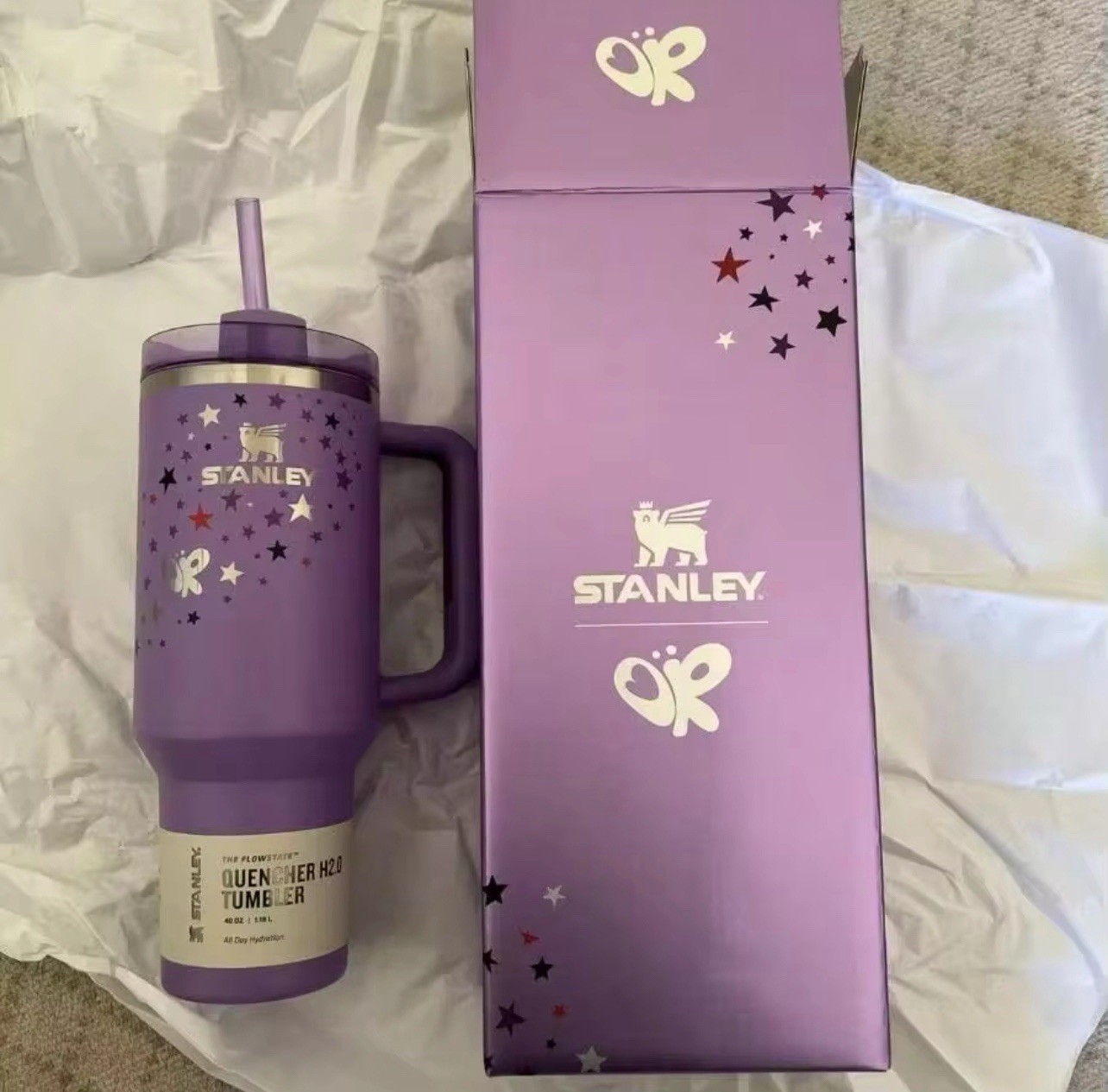 Stanley x Olay Purple Quencher H2.0 Tumbler40 oz - Limited Edition