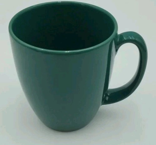 Corelle Stoneware Set of 2 Hunter Forest Green Coffee Mugs Cups EUC | eBay