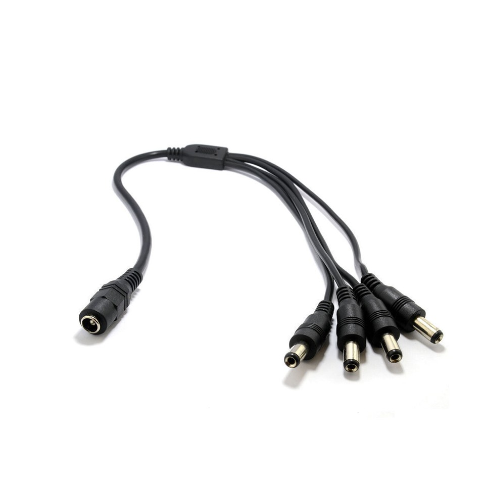 DC Splitter Cables For CCTV Camera's 2 / 4 / 6 / 8 Way Splitter Power ...