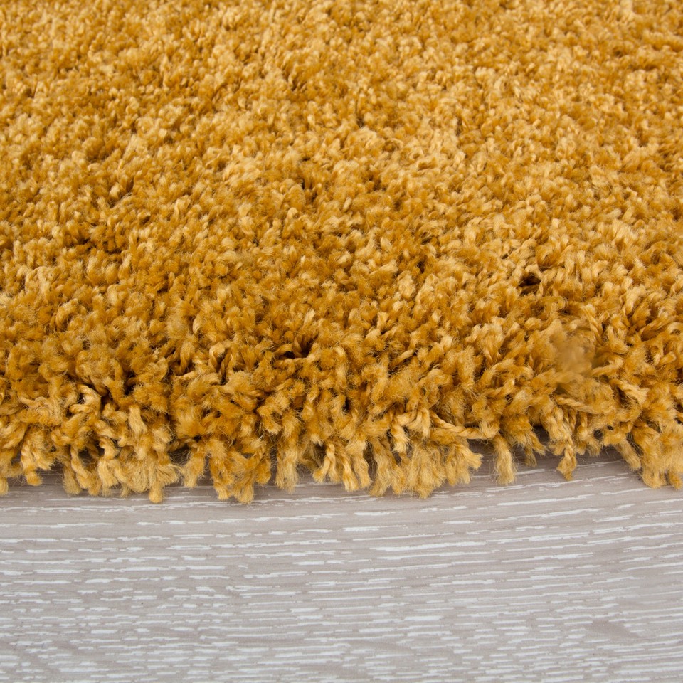 Ochre Mustard Yellow Gold Bright Large Area Rug Rugs for Living Room ...
