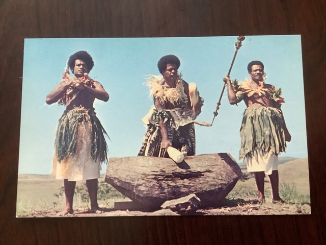 Beating the Lali , Fiji postcard | eBay