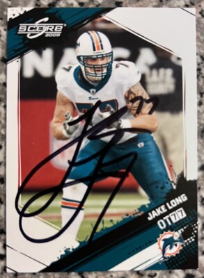 2009 Score Jake Long Auto Signed In Person Card Miami Dolphins | eBay