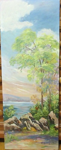 RUBY C. DOBESH CALIFORNIA LANDSCAPE OIL BOARD PAINTING UNFRAMED | eBay