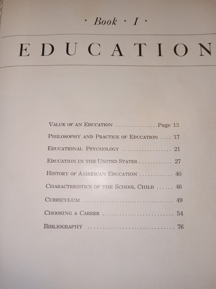 1900s The Volume Library Educators Association Vintage Leather Bound ...