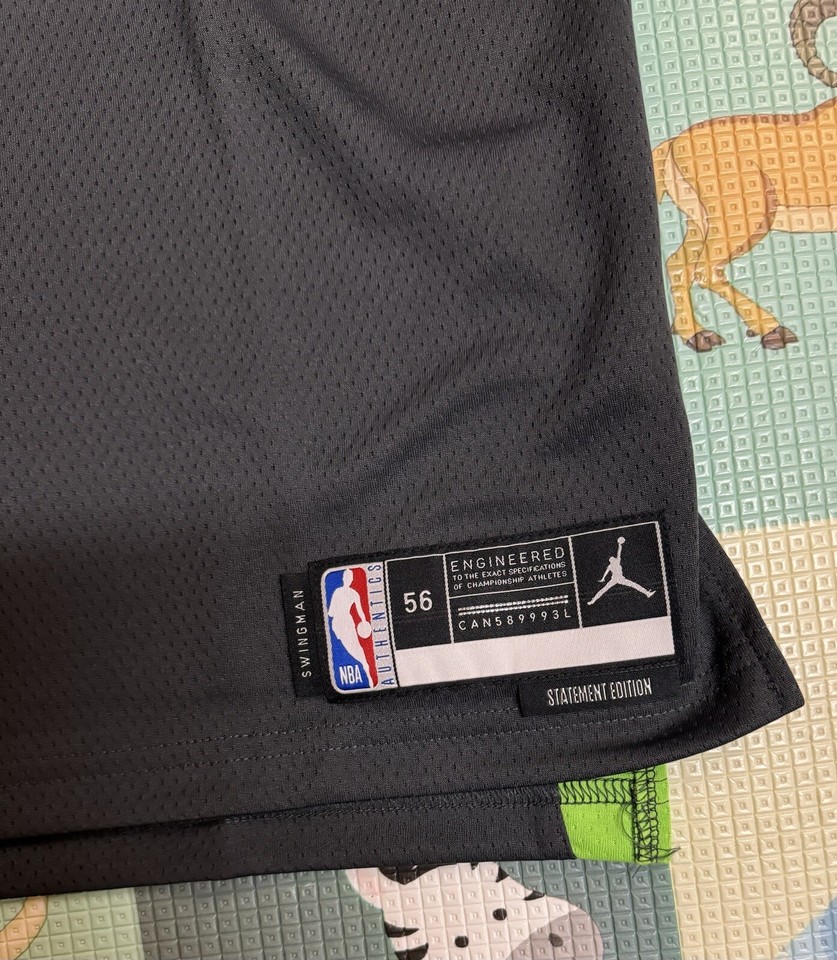 Nike Jordan Minn Timberwolves Anthony Edwards Swingman Jersey Sz XXL ...