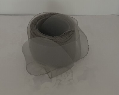 MILLINERY 3” width Horsehair Braid Crinoline Trim GRAY • 9+ Yards Piece ...