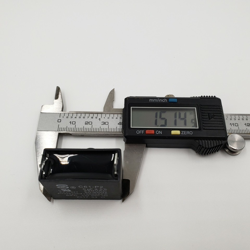 C61-P2 6uF 250VAC 50/60Hz 10000AFC C22.2NO.190 85 C Capacitor E237947 ...